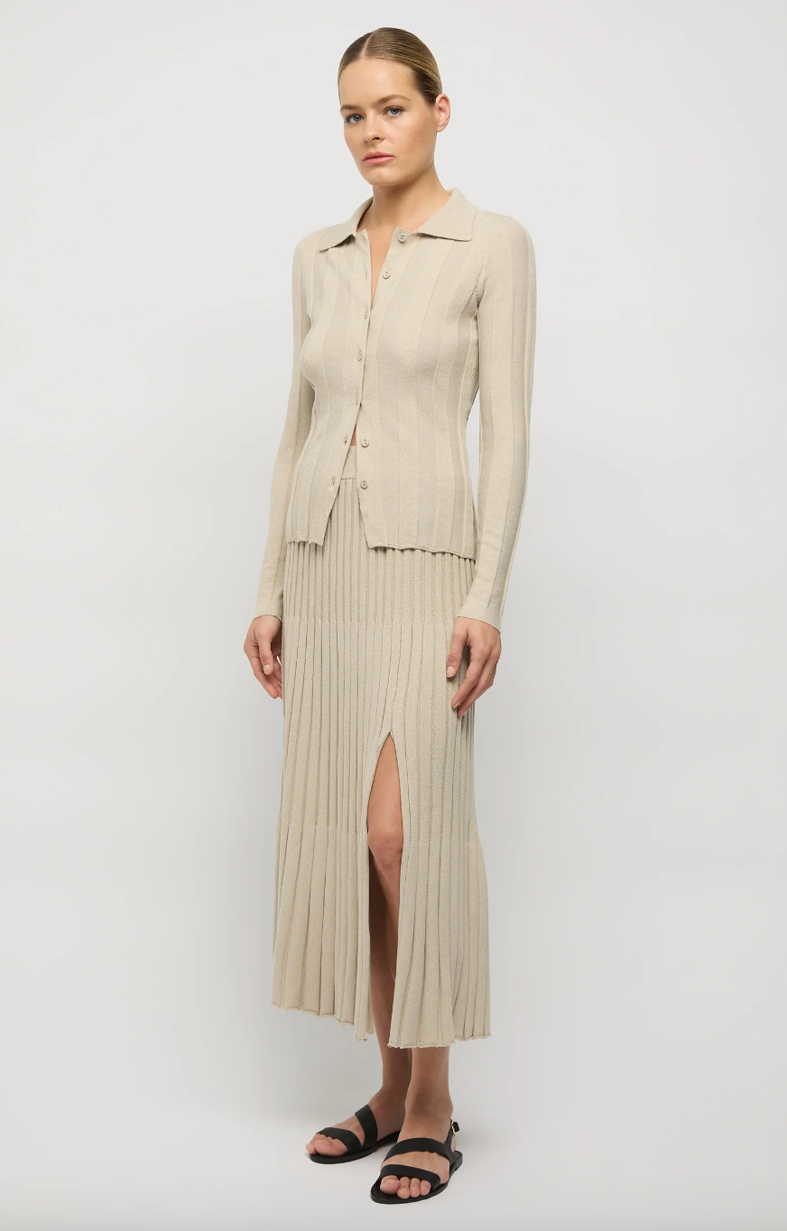 Friend of Audrey Cleo Knit Split Skirt