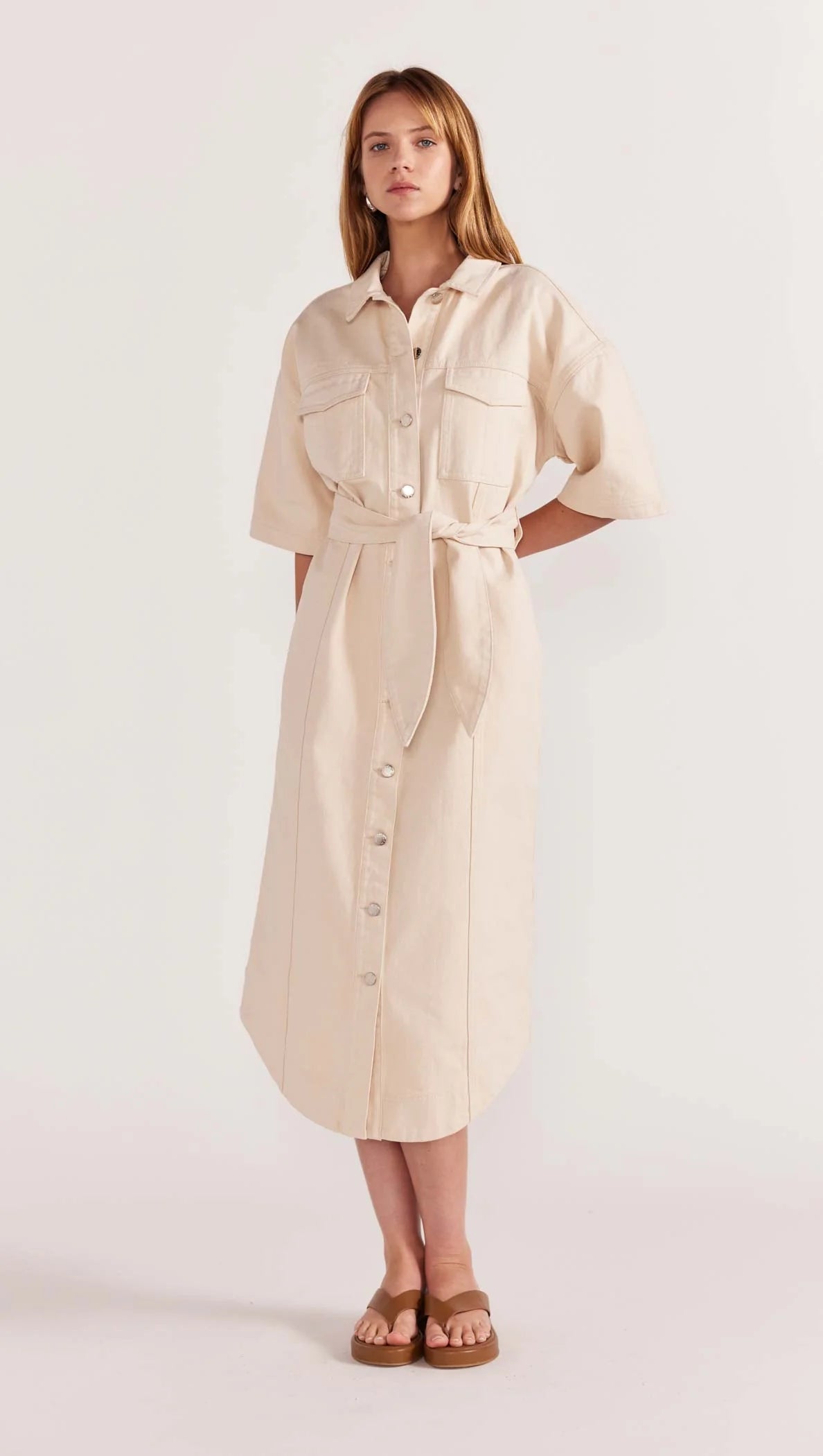 Staple the Label Innes Denim Midi Dress Momera Goondiwindi